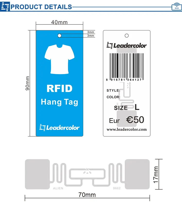 LDR-9040H UHF RFID Hang Tag-leadercolor
